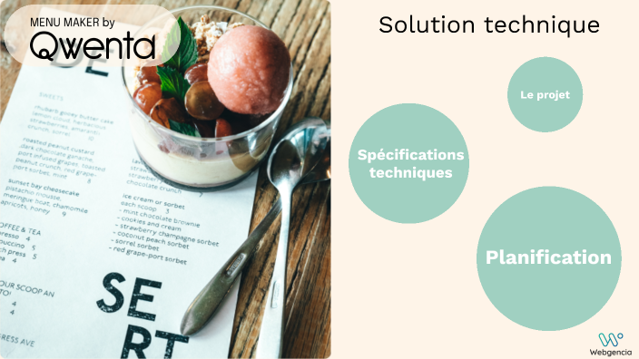 "Menu Maker" by Qwenta - Solution Technique by Pierre WEBER on Prezi
