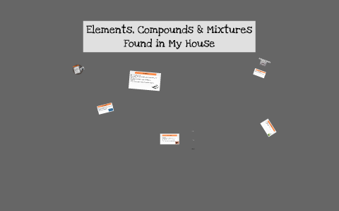 Elements, Compounds & Mixtures Found in My House by Kailey Moore on Prezi