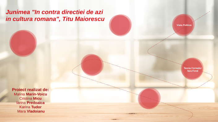 Junimea "în contra direcției de azi în cultura română" , Titu Maiorescu ...