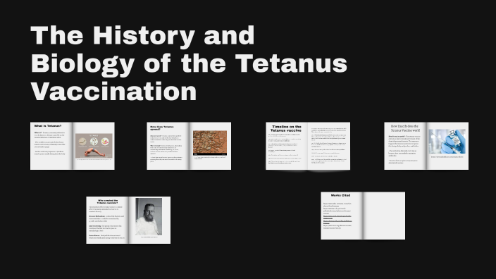 The History and Biology of the Tetanus Vaccinations by Dillon McCosh on ...