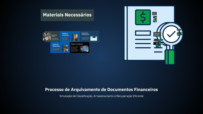 Processo de Arquivamento de Documentos Financeiros by TONI DOMINGUES DA ...