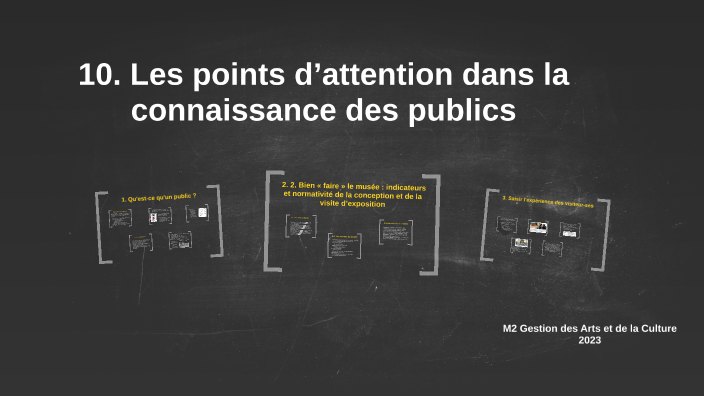 10-P1 Les points d'attention dans la connaissance des publics by G L on ...