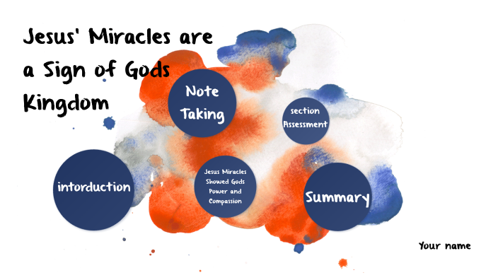 Jesus' Miracles are a Sign of Gogs kingdom by jupiter 670 on Prezi