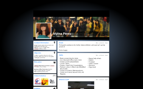 Myrna Perez Resume Presentation by Myrna Perez on Prezi