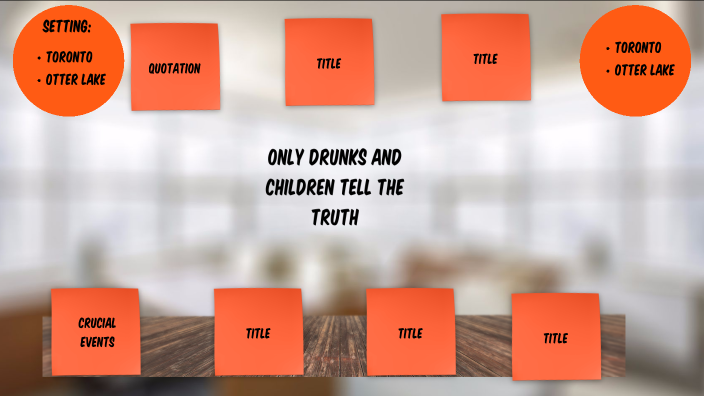 only drunks and children tell the truth by Aleah Wall on Prezi