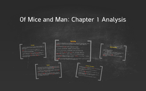 Of Mice and Man: Chapter 1 Analysis by Andy Lee on Prezi