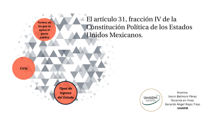 El artículo 31, fracción IV de la Constitución Política de los Estados ...