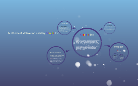 Methods of Motivation used by Google Inc. by Mohammad Fouz on Prezi