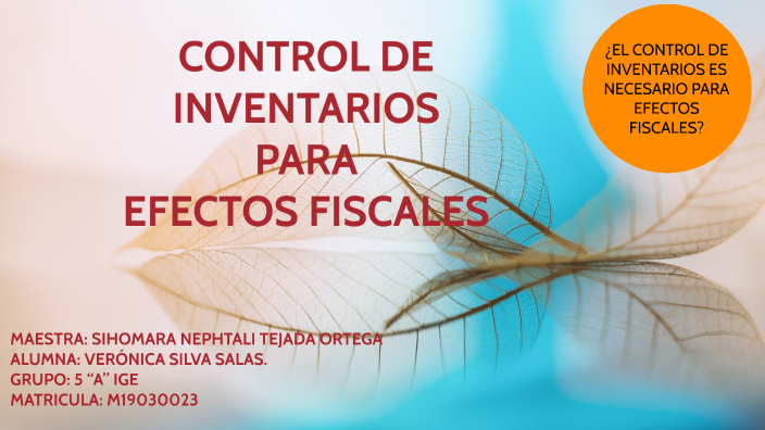 CONTROL DE INVENTARIOS PARA EFECTOS FISCALES by VERONICA SILVA on Prezi