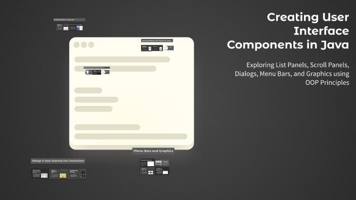 Creating User Interface Components in Java by Home Home on Prezi