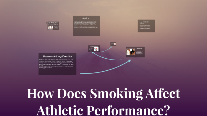 How Does Smoking Affect Athletic Performance? by Jay Thompson on Prezi