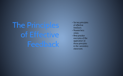 The Principles of Effective Feedback by mary-jane martin on Prezi