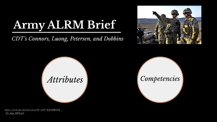 Army ALRM Brief by Ian Connors on Prezi