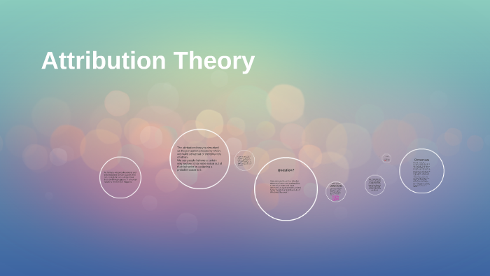 Attribution Theory by on Prezi