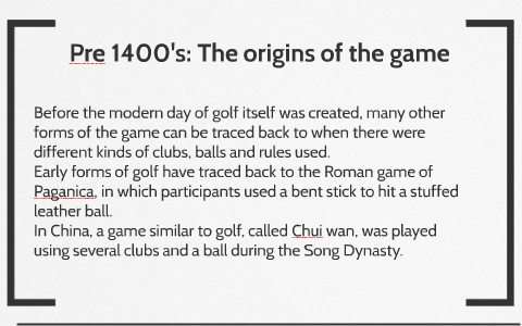 Timeline of Golf by lexi lawrence on Prezi