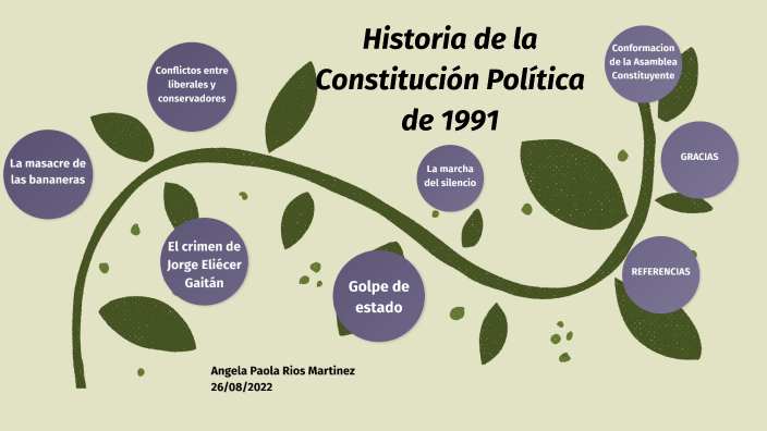 Historia De La Constitución Política De 1991 By Angela Paola Rios