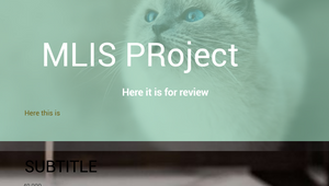 January 6, 2022 Project by Michelle Paraschac on Prezi Design