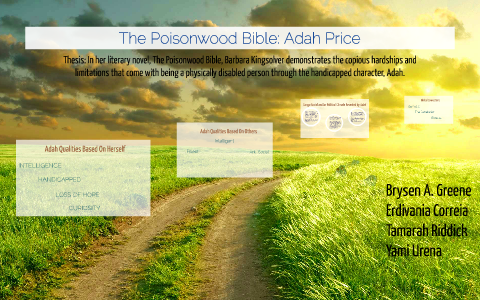 The Poisonwood Bible: Adah Price by Brysen Greene on Prezi