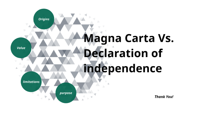 Magna Carta vs Declaration of independence by Chris Martin on Prezi