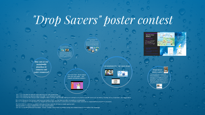 "Drop Savers" poster contest by Danita Consol on Prezi