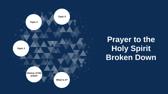 Prayer to the Holy Spirit Broken Down by Virginia Myers on Prezi