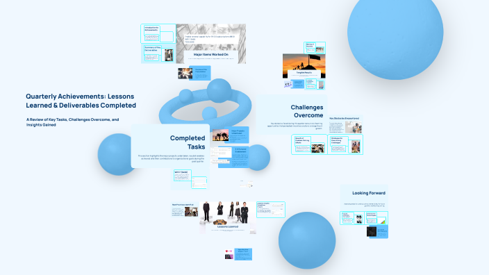 Quarterly Achievements: Lessons Learned & Deliverables Completed by ...