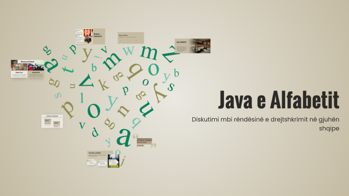 Java e Alfabetit by Era Elshani on Prezi