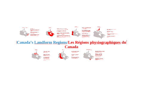 Mr. B's Physiographic Regions/Les Régions physiographiques du Canada by ...