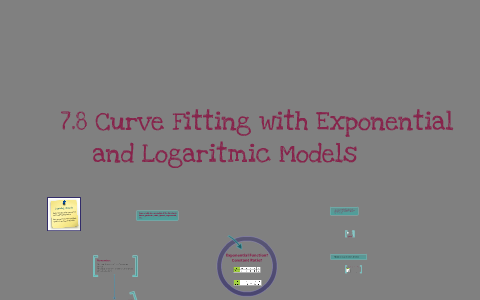 7.8 Curve Fitting with Exponential and Logarithmic Models by K Dobbs on ...