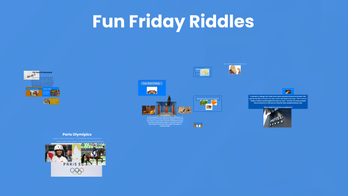 Fun Friday Riddles by Christine Hynard on Prezi