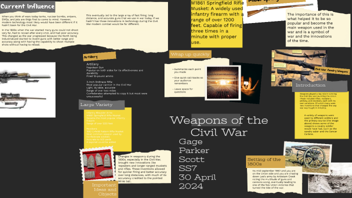Weapons of the Civil War by Gage Parker on Prezi