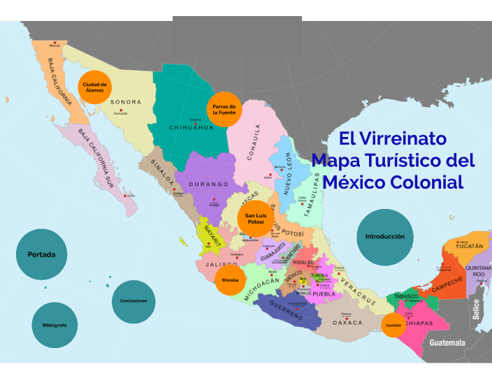 Mapa Turístico del México Colonial by Carlos Alfonso Pérez Gómez on Prezi