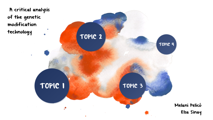 A critical analysis of the genetic modification technology by Melani ...