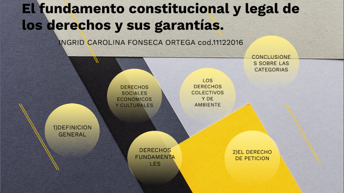 El fundamento constitucional y legal de los derechos y sus garantías by ...