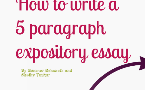 How to write a 5 paragraph expository essay. by Summer -Shelby on Prezi