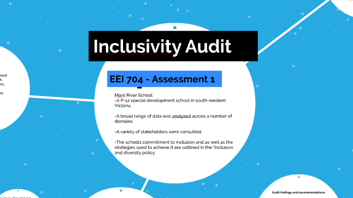 Inclusivity Audit by Daniel Barling on Prezi