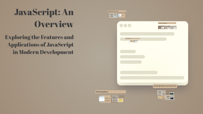 JavaScript: An Overview by Saiyed Umar on Prezi