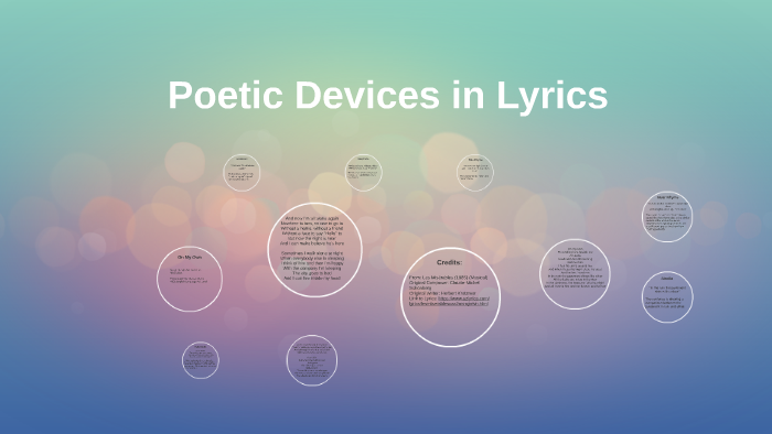 Song Lyrics With Poetic Devices by Alyssa Sharp on Prezi