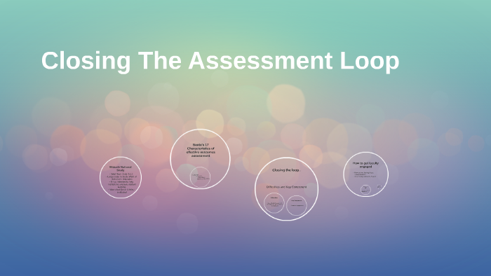 Closing The Assessment Loop by Samantha Pellett on Prezi