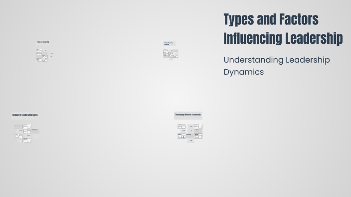 Types and Factors Influencing Leadership by Aditya Mathur on Prezi