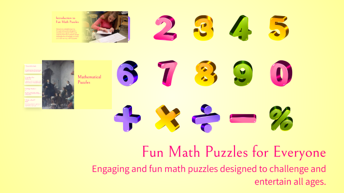 Fun Math Puzzles for Everyone by Mike Breen on Prezi