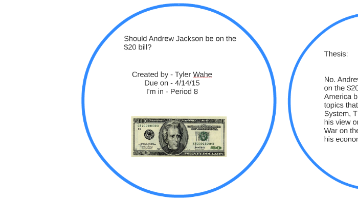 Should Andrew Jackson be on the $20 bill? by Tyler Wahe on Prezi