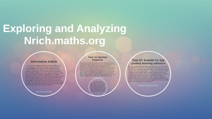 Exploring and Analyzing Nrich.maths.org by Anna Warriner on Prezi