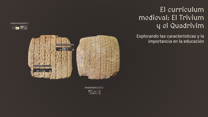 El curriculum medieval: El Trivium y el Quadrivim by Estrella Gonzalez ...