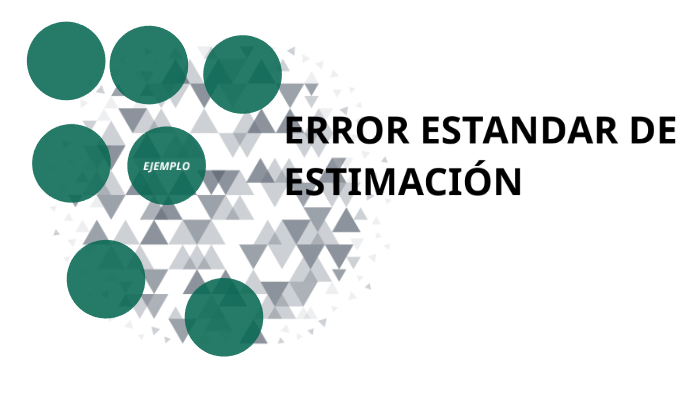 Error estándar de estimación by Carolina Cisneros