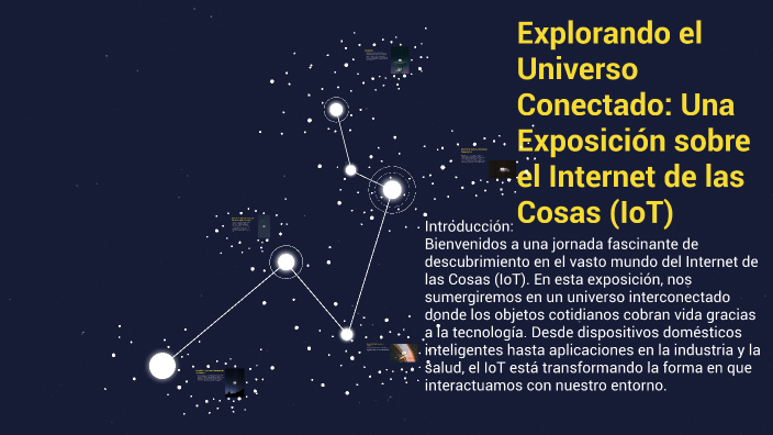 Explorando el Universo Conectado: Una Exposición sobre el Internet de ...
