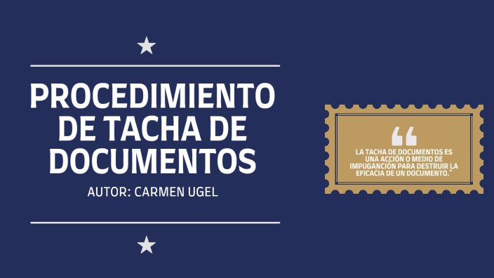 PROCEDIMIENTO DE TACHA DE DOCUMENTOS by CARMEN UGEL UGEL on Prezi