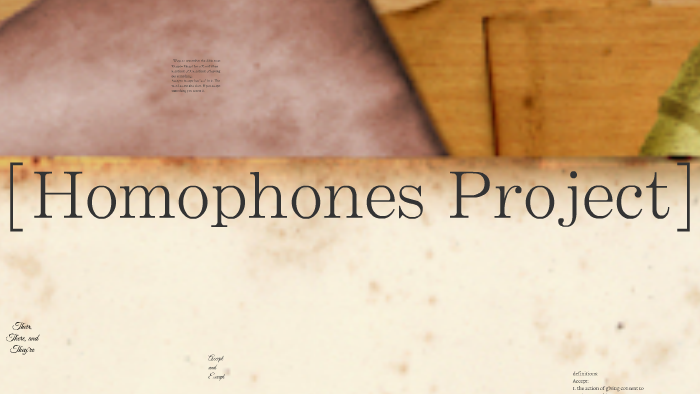 Homophones Project by Shena Kamata on Prezi