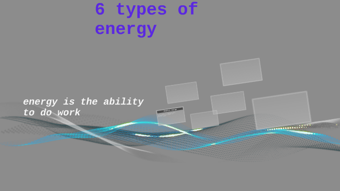 6 types of energy by christa christensen on Prezi