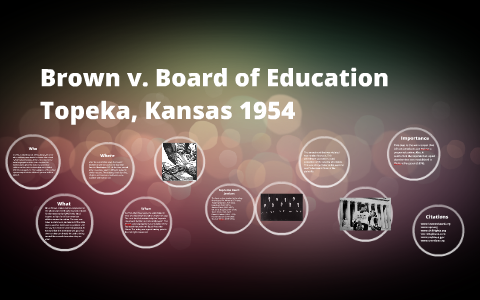 Brown v. Board of Education of Topeka, Kansas 1954 by Mallorie Turner ...
